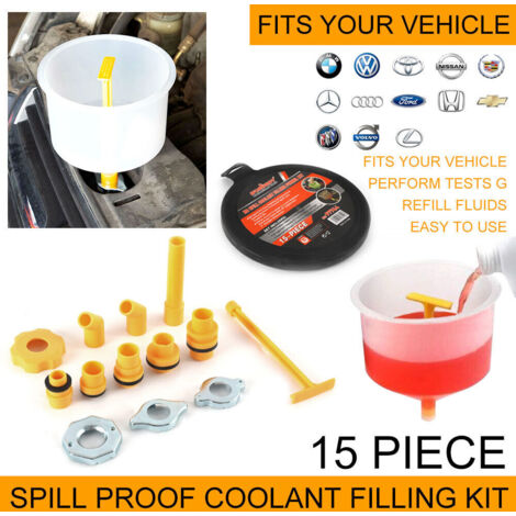 Trintion No-Spill Coolant Filling Funnel Kit With Adapters For ...