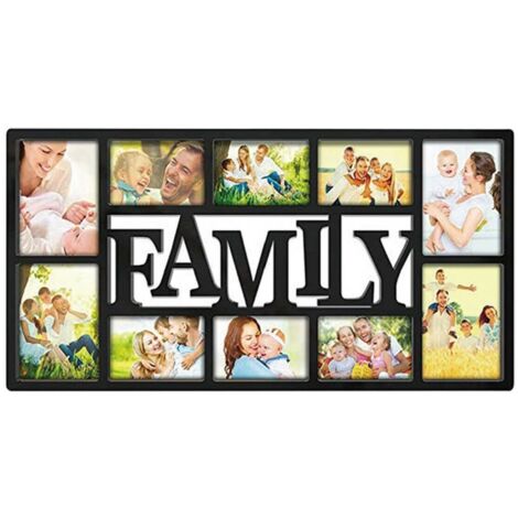 Youyijia Family Multi Aperture Photo Frame 74X38cm 3D Wall Mount ...