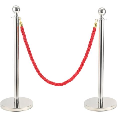 Trintion Queue Barrier Posts Stands 2-Pack Crowd Control Stanchions ...