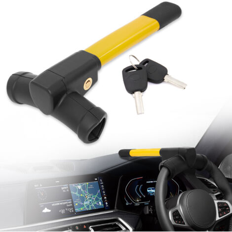 Trintion Car Steering Lock Universal Anti-Theft T-Bar Wheel Lock for ...