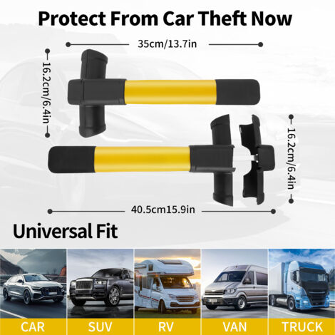 Trintion Car Steering Lock Universal Anti-Theft T-Bar Wheel Lock for ...