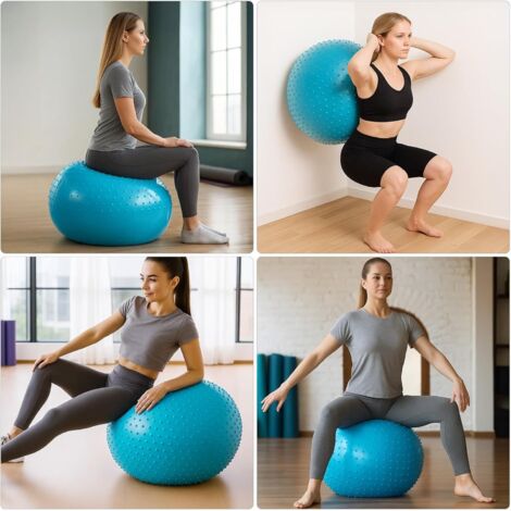 JF HOME BLISS 65CM Exercise Ball Yoga Pilates & Balance - Anti Slip ...