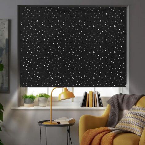 Trintion 200×145cm Temporary Blackout Blinds Stick on Window Portable ...