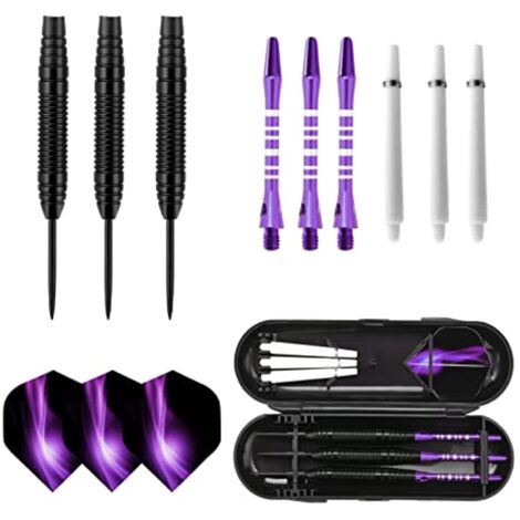 Shoze 3PCS Tip Darts Set 22g Steel Standard Flights Set Tungsten Darts ...