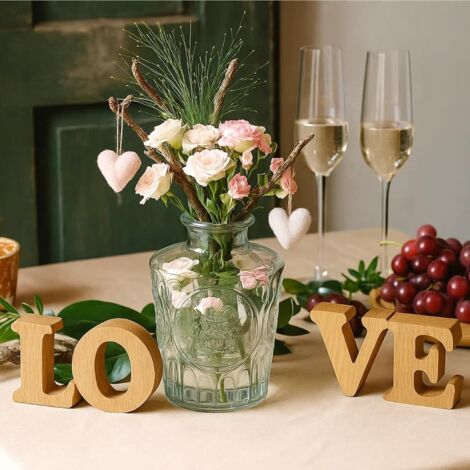 M.J COMFY-LIFE Glass Bud Vases Set of 10, Small Vintage Flower Vases ...