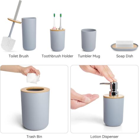 Bathroom Accessories Set - 6-piece