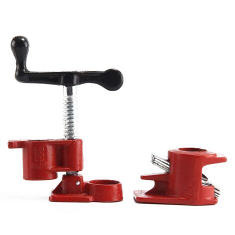 Wood Pipe Clamps 3/4" Wide Base Iron Carpenters Clamp for Woodworking ...