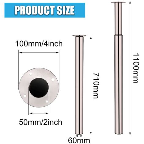 Adjustment Table Leg 710-1100mm Height Breakfast Bar Legs Worktop Desk ...