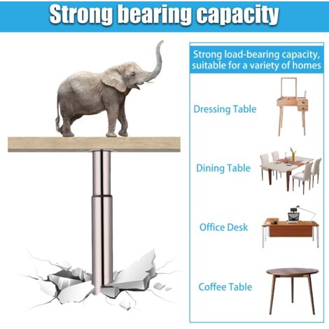 Adjustment Table Leg 710-1100mm Height Breakfast Bar Legs Worktop Desk ...