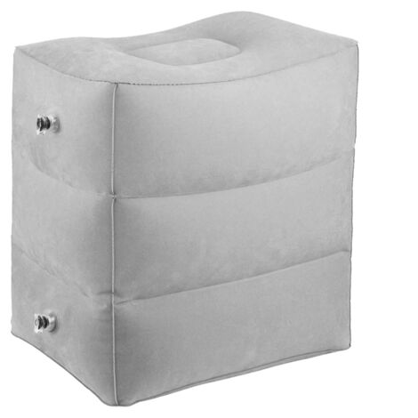 Inflatable Foot Rest Pillow for Plane 3 Layers Adjustable Heights Leg ...