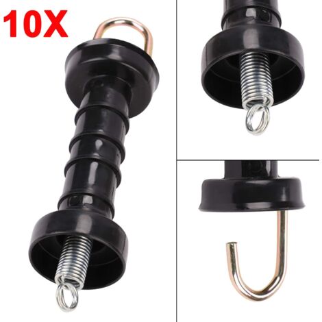 10Pcs Electric Fence Electronic Door Handle Arch Hook Gate Handle with ...