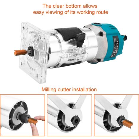 1/4" Electric Hand Trimmer 30000RPM Wood Laminate Palm Router Electric ...