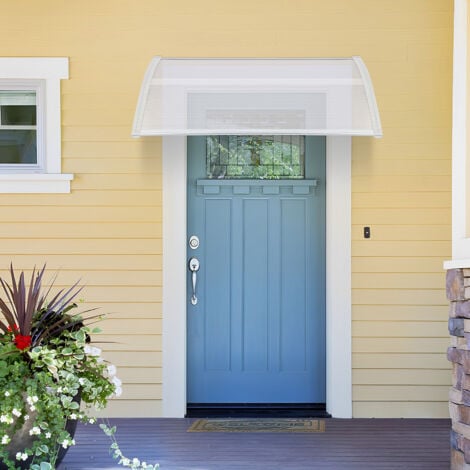 Door Canopy 120 X 80 X 23 cm Outdoor Shelter Front Back Garden Canopy ...