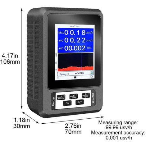 Détecteur De Rayonnement Nucléaire Geiger Counter Dosage Appareil ...