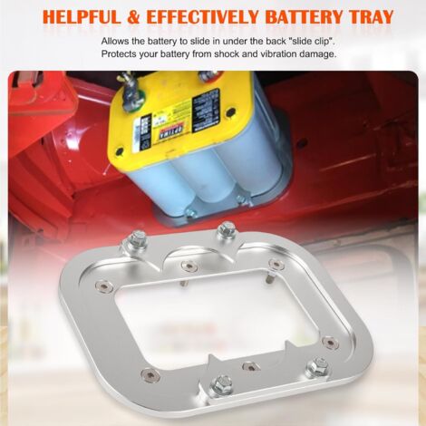 Aluminum Battery Pallet - Trunk Battery Hold Down Bracket Perfectly ...