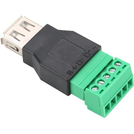 Terminal sans soudure USB, connecteur femelle rotatif ventilateur ...