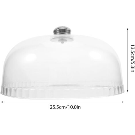 Cloche à Gâteau Acrylique Transparente avec Poignée Amovible Protection ...