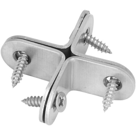 Kit de 20 équerres de fixation d'angle en acier inoxydable avec vis ...