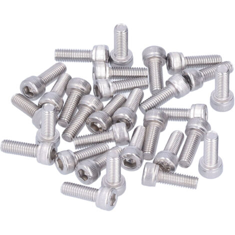 Kit de 30 vis à tête cylindrique hexagonale M5 en acier inoxydable A2 ...