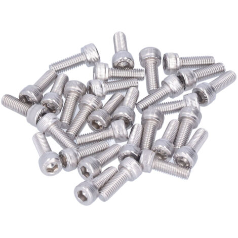 Kit de 30 vis à tête cylindrique hexagonale M5 en acier inoxydable A2 ...