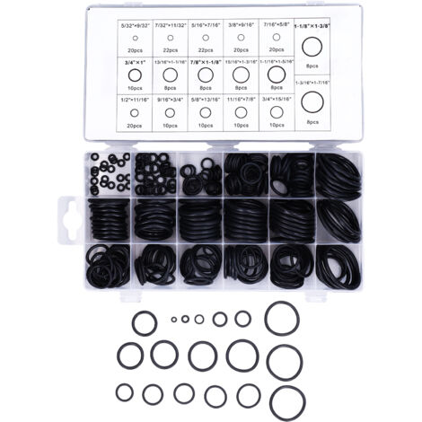 Kit d'accessoires assortis de 222 joints toriques en caoutchouc pour ...
