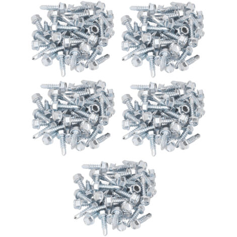 250 vis autoperceuses M4,2 x 16 mm en acier au carbone galvanisé, tête ...