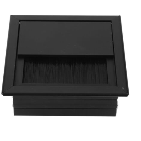 Lot de 2 cache-câbles rectangulaires en alliage d'aluminium avec brosse ...