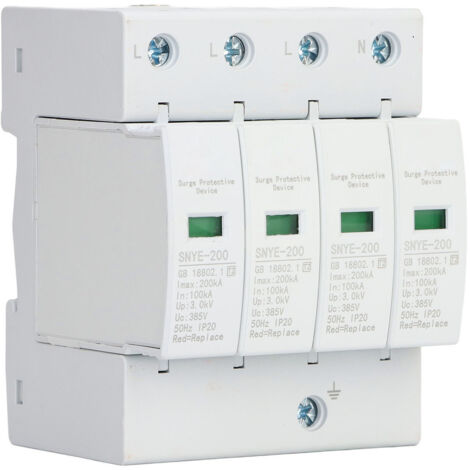 Parafoudre avec boîtier en polycarbonate, fenêtre de visualisation ...