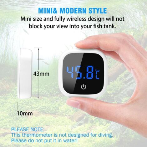 Aquarium Thermometer, Mini Digital Aquarium Thermometer, LED Display ...