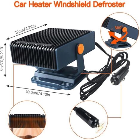 12V 150W Car Heater, 2 in 1 Car Defroster Heater with Cigarette Lighter ...