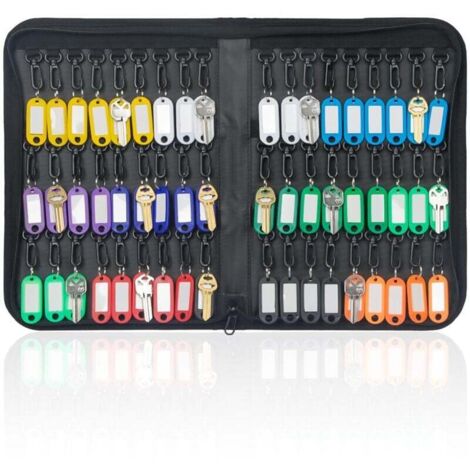 Portable Zipper Key Ring Organizer Key Organizer Water Resistant Fire ...