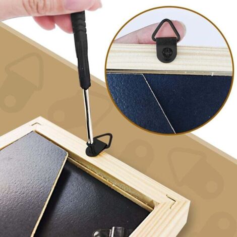 100 Pièces Accroche Tableau Attache Cadre Mural Crochet Tableau Attache ...