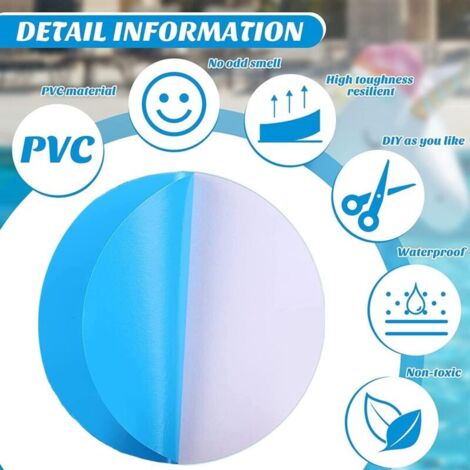 Lot de 20 Reparation Liner Piscine,Rustine Piscine,Kit Réparation Spa ...