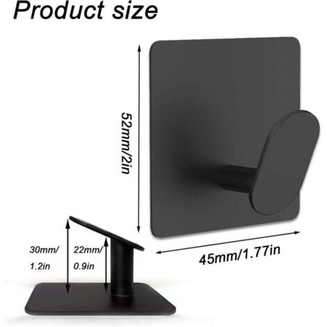 Crochet mural, patère, crochet de porte, convient pour salle de bain ...