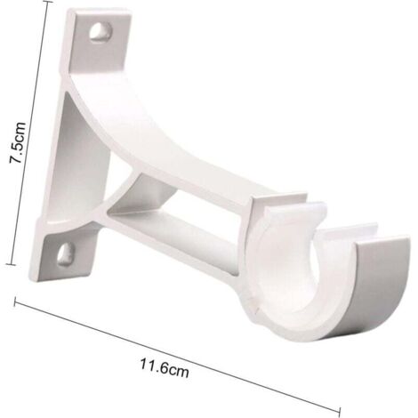 Support de tringle à rideaux, fixation murale, pour tringles de 28 mm ...