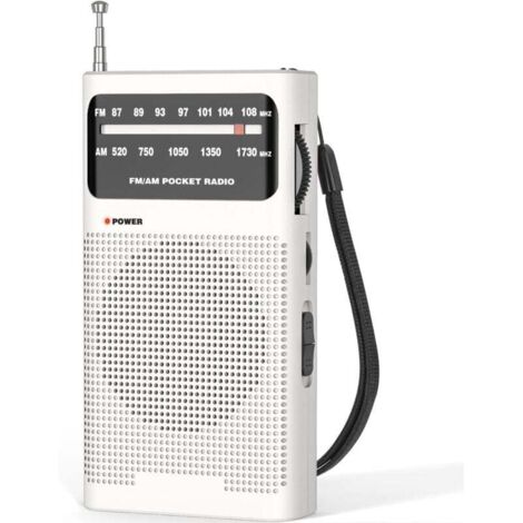 Petite radio, radio FM/AM portable, radio à batterie de poche ...