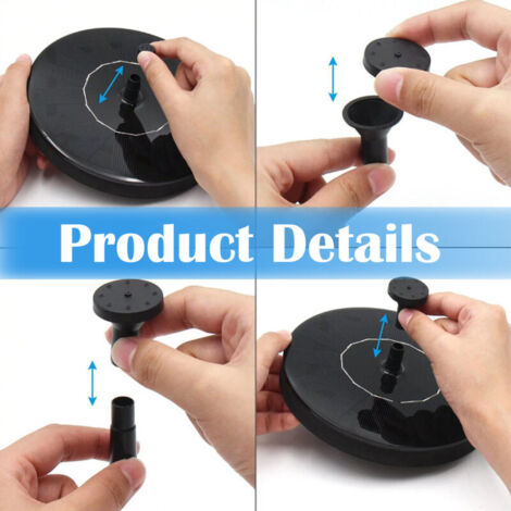 Petite fontaine solaire - Design compact - Installation facile ...