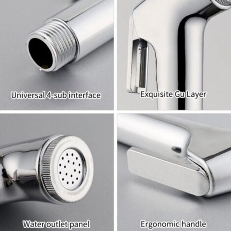 Douchette Bidet Main Shattaf avec Tuyau Acier Inoxydable - Accessoire ...