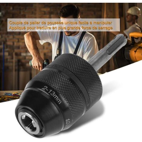 Mandrino autoserrante professionale per impieghi gravosi da 2-13 mm 1/2-20 UNF con cambio rapido ...