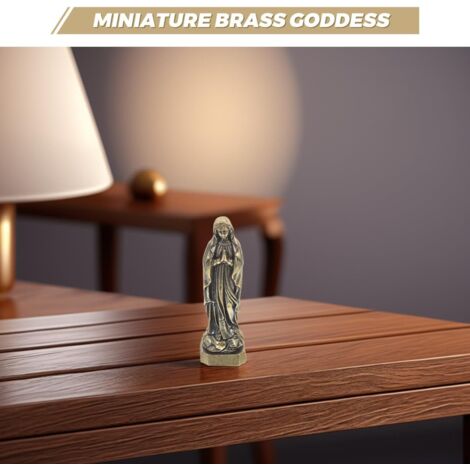 Vintage Laiton Statue Vierge Marie Divine Sculpture Décoration Maison ...