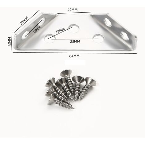 20 Stück Universal-Eckverbinder für Möbel, multifunktionale Dreieck ...