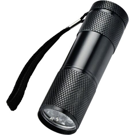 Linterna ultravioleta de luz negra UV de 9 LED para exteriores, paquete ...