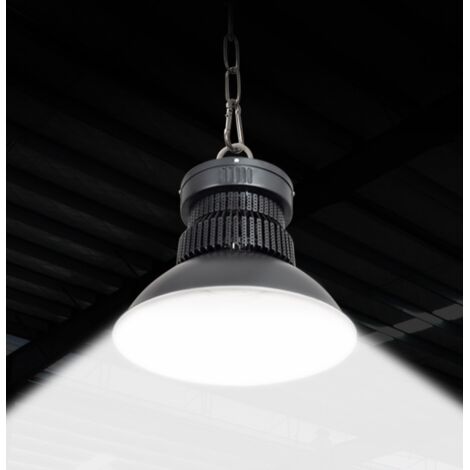 Foco LED industrial de haz alto de 1500 W, color negro, luz blanca fría ...