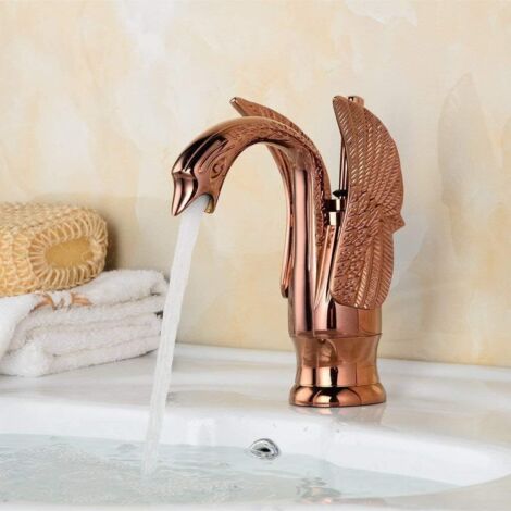 Robinet de lavabo en laiton antique, robinet d'évier de cuisine ...