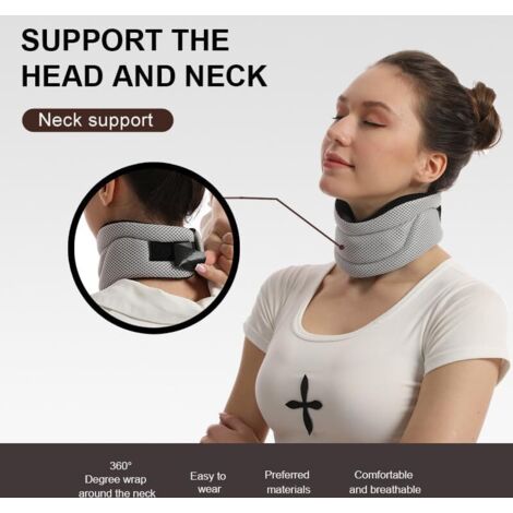 Collarín cervical, soporte cervical, soporte cervical para aliviar el ...