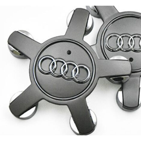 Radkappe 4f0601165 n Radlogo für Audi 135 mm Radkappe - grau, 4er-Set