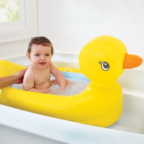 Aufblasbare Babybadewanne in Entenform, tragbar, für Säuglinge und ...