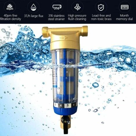 Filtro per sedimenti d'acqua con filettatura esterna da 40 micron ...