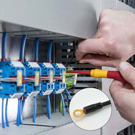 300-teiliges Set mit elektrischen Anschlussklemmen, Kupferringklemmen ...