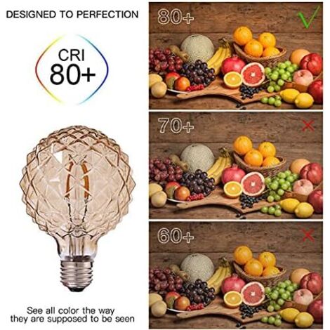 Retro Unregelmäßige Birne Ananas Bohrer 220V 4W 2700K Outdoor Ananas ...